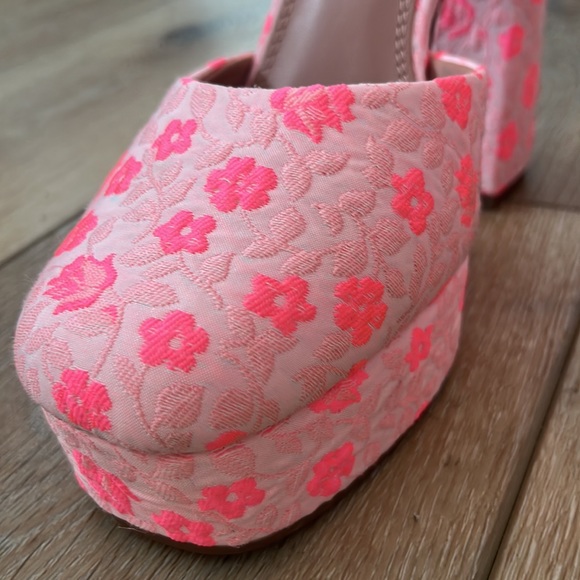 ASOS | Shoes | Asos Design Priority Platform High Heeled Shoes In Pink ...